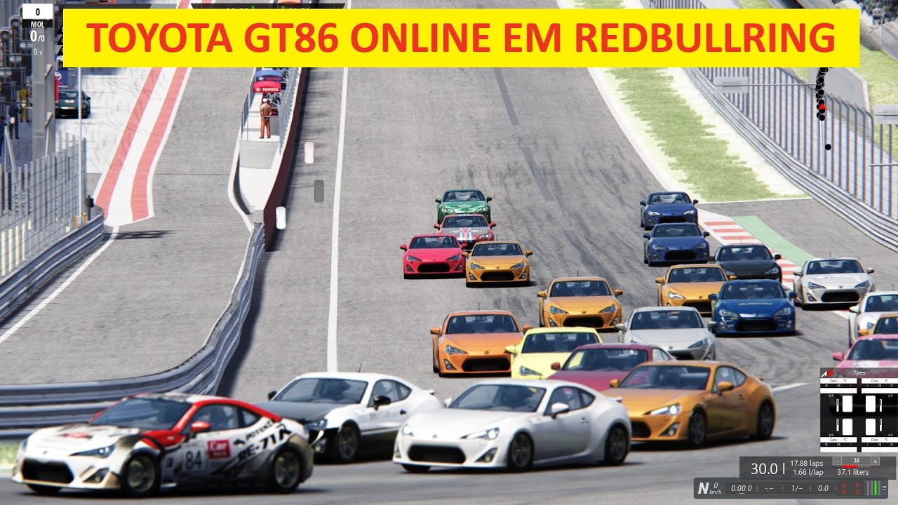 TOYOTA GT86 ONLINE EM REDBULLRING. GRID CHEIO E CORRIDA DISPUTADA. # ...
