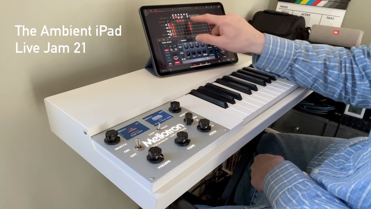 Ambient iPad Live Jam 21: Mellotron M4000D, Gauss Field Looper ...