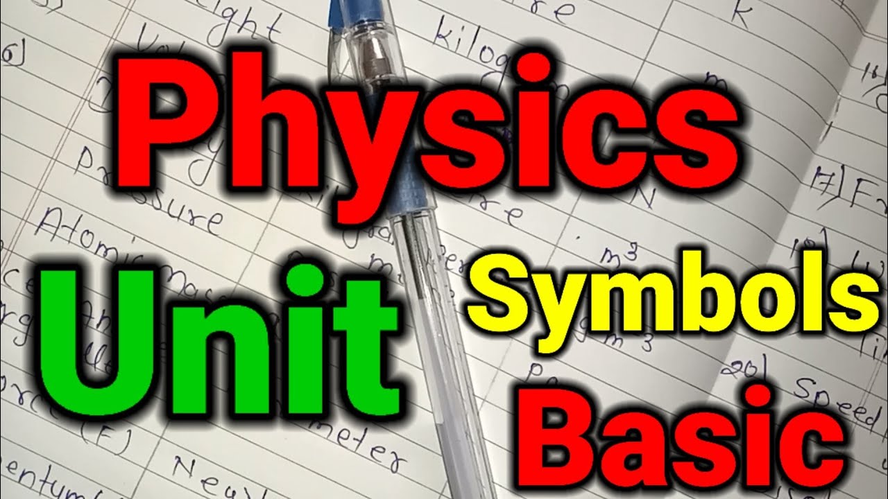 physics unit and symbol | physics ka symbol | physics symbols and units ...