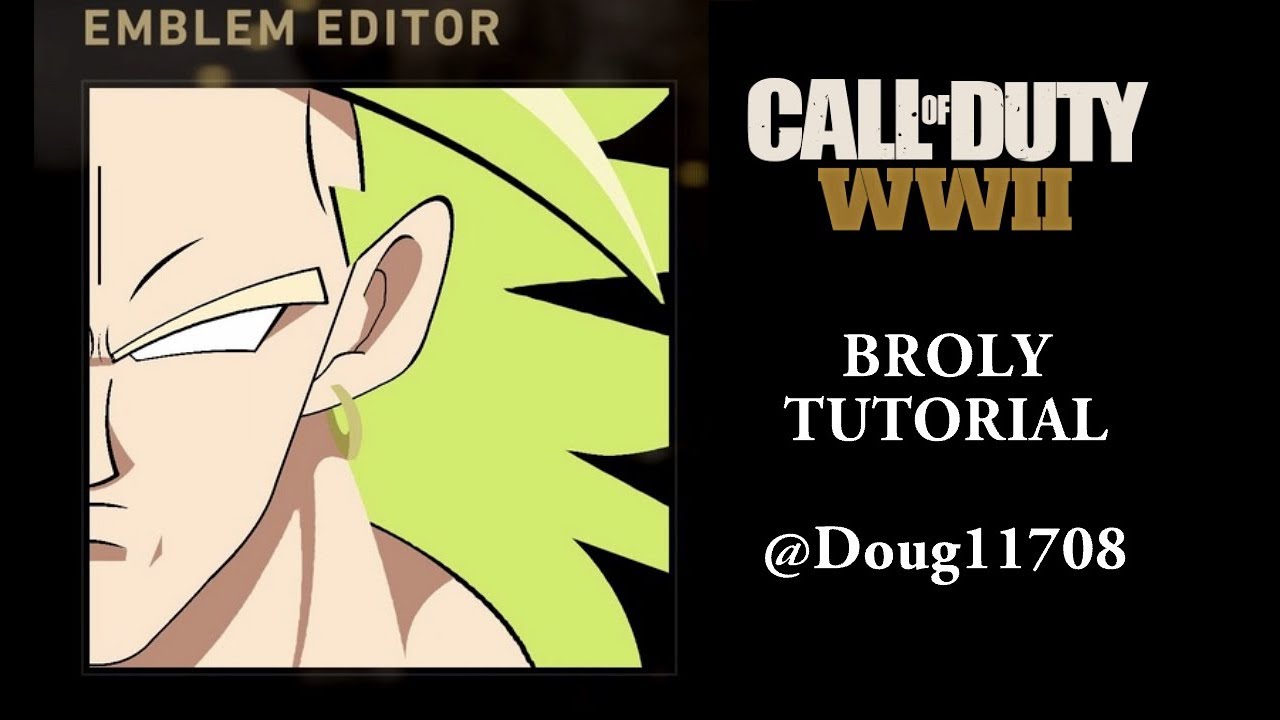 Call of Duty WW2: Broly Emblem Tutorial - YouTube