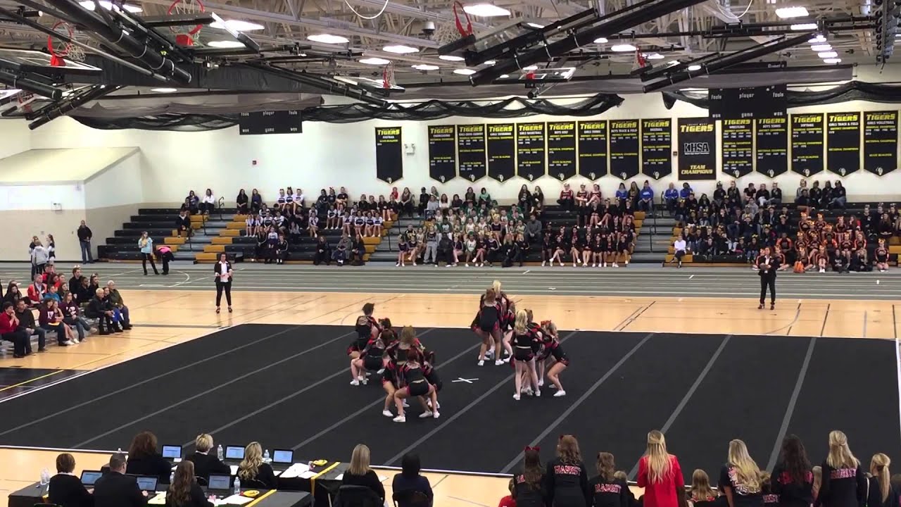 Marist Varsity Cheer @ Joliet West 2015 - YouTube