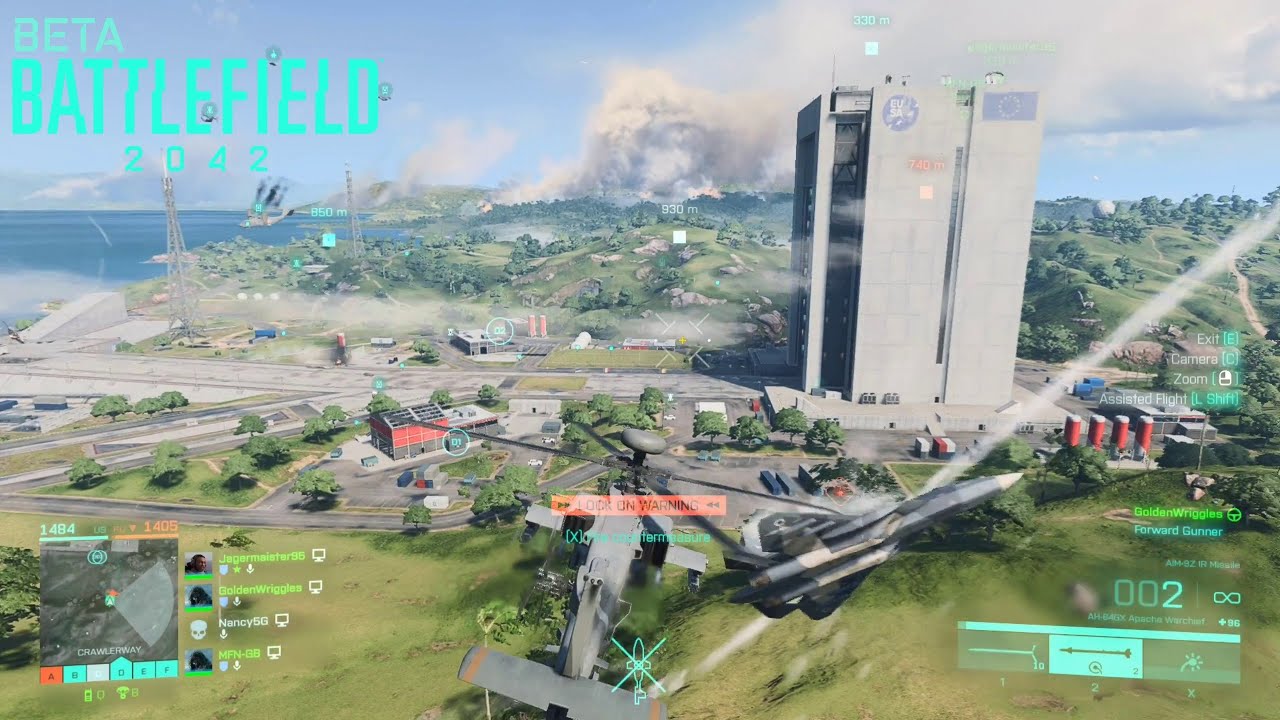 Battlefield 2042 BETA - AH-64GX Apache Warchief - YouTube