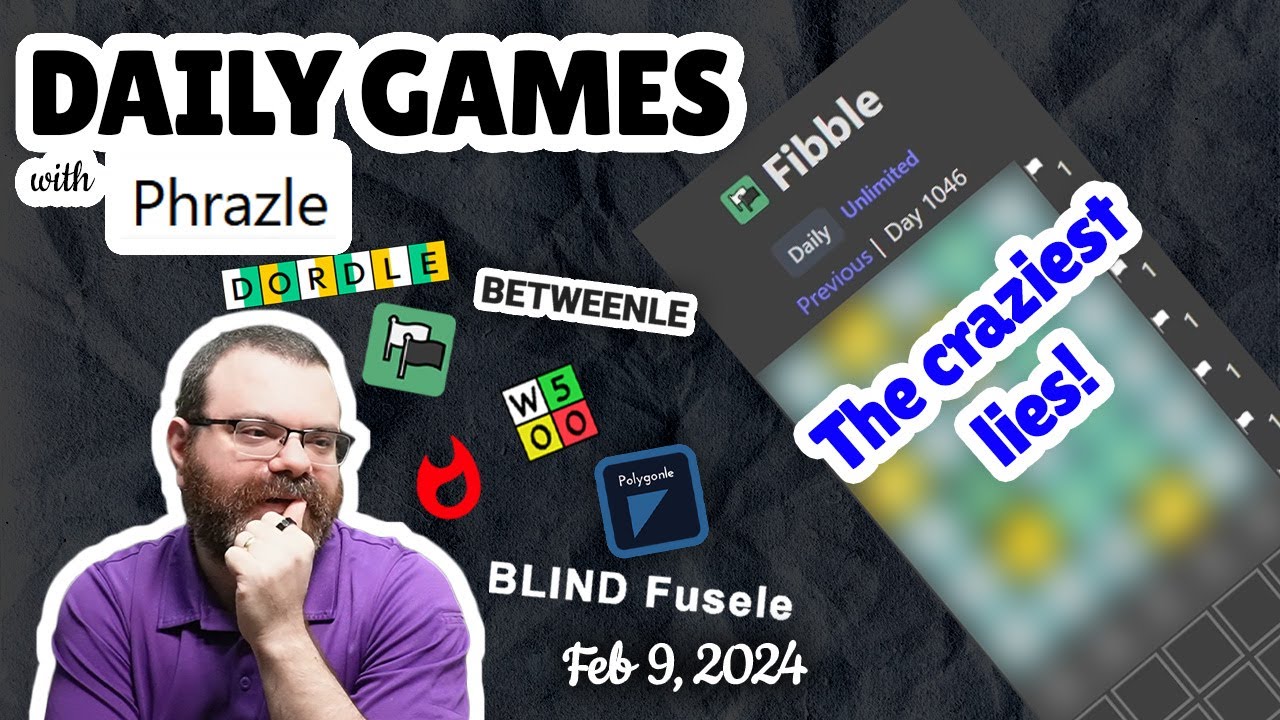 Phrazle and other Daily Wordle-like games! - Feb 9, 2025 - YouTube