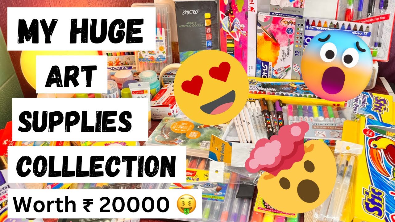 My Huge Art Supplies Collection 🤑😱🥳 Zany Art and Craft - YouTube