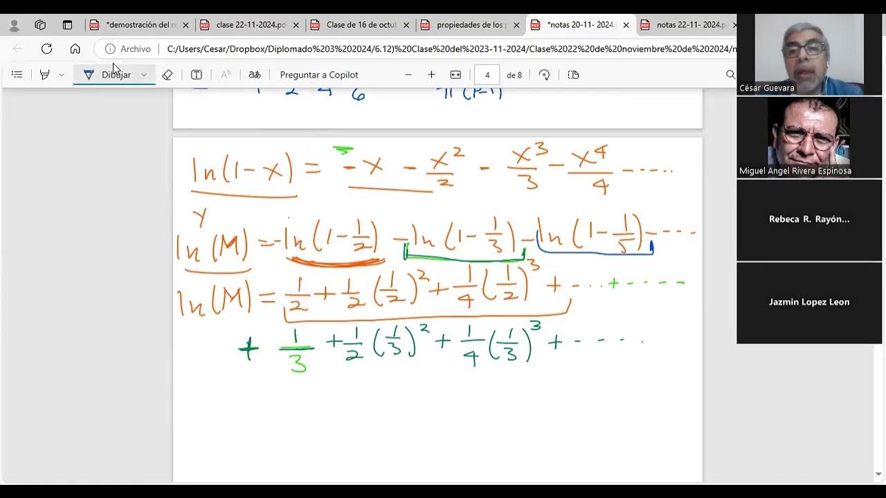 Diplomado T. de Números. Suma de recíprocos de primos y números ...