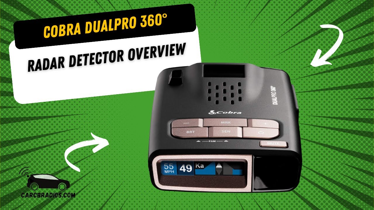Cobra DualPro 360° Radar Detector Overview - YouTube