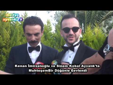 SİNEM KOBAL VE KENAN İMİRZALIOĞLU MUHTEŞEM BİR DÜĞÜNLE EVLENDİ (SUAT SALGIN) MEDYA AYVALIK TV
