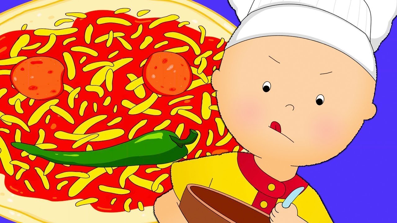 Caillou Cooks A Pizza | Cartoons for Kids | Caillou's New Adventures ...