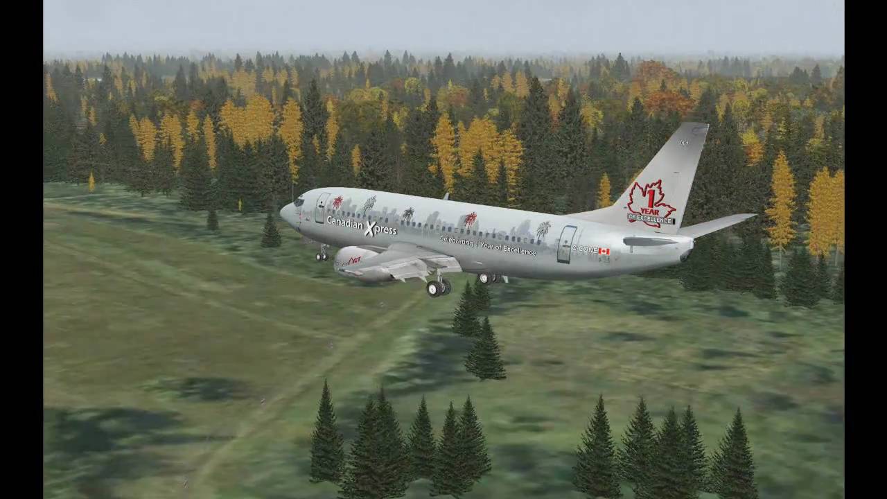 Canadian Xpress Boeing 737-300 Landing Runway 29 Moncton (CYQM) - YouTube