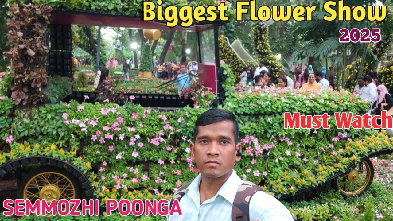 Flower Show Chennai 2025 || Semmozhi poonga - YouTube