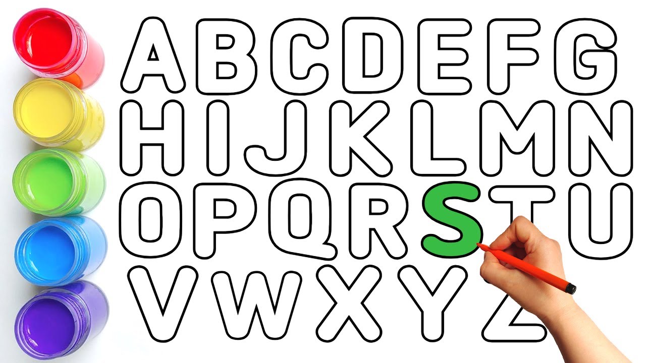 Alphabet Song | Alphabet A부터 Z까지 그리기 및 색칠해 보았어요. | ABC 노래 | abc song ...