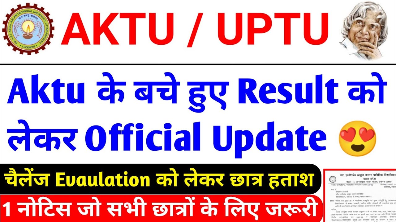 AKTU Even sem cop Result 2025 / aktu cop result / aktu latest news ...