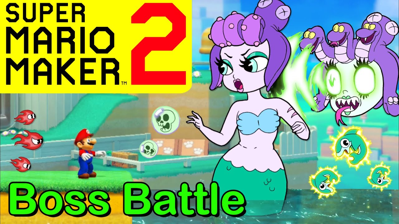 Mario Maker 2 - How to make a CALA MARIA boss battle (Mario Maker Boss ...