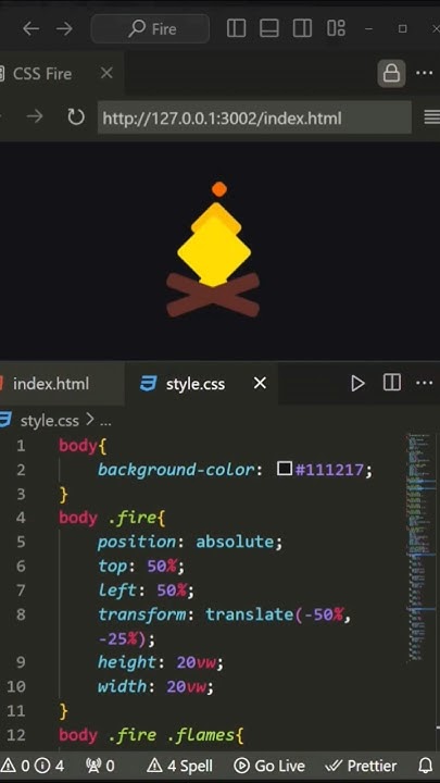 CSS Fire Animation - YouTube