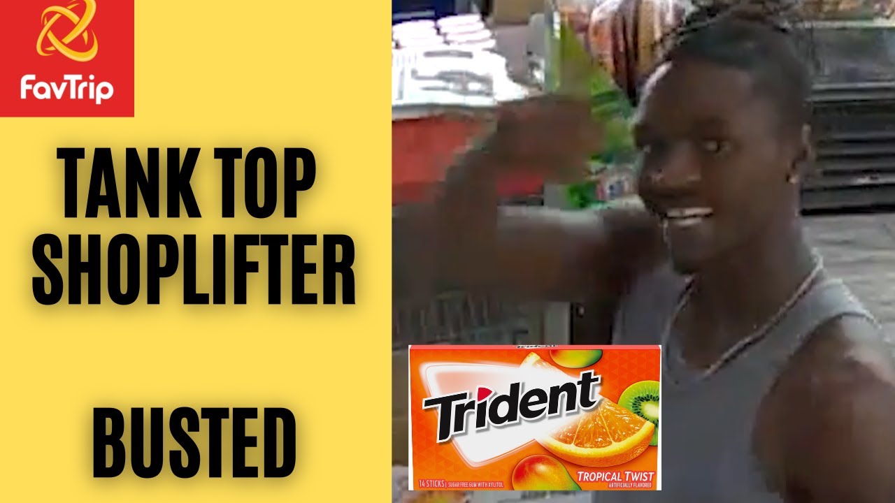 Tank Top Guy Gets Caught Shoplifting From Favtrip - YouTube