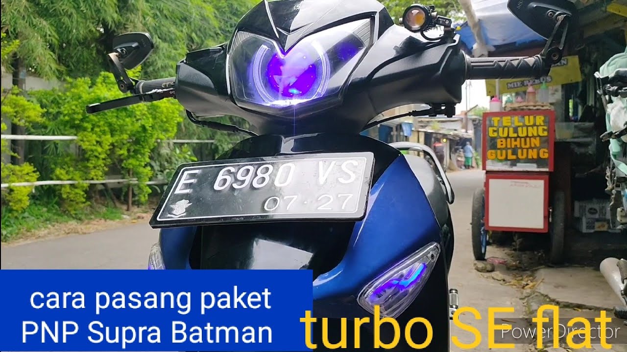cara pasang paket Supra Batman turbo SE flat PNP non leveling 😁 sinar ...