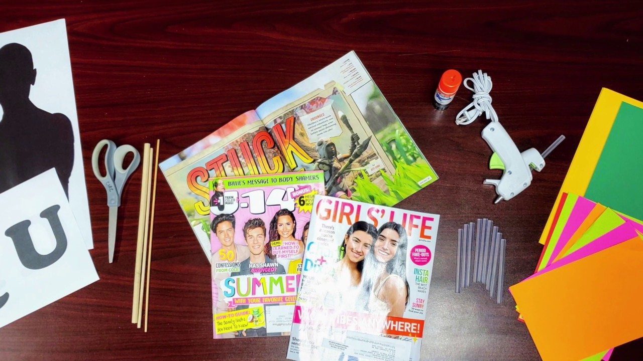 DeSoto Public Library - Teen Virtual Craft - Magazine Art - YouTube