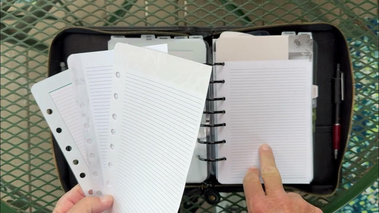 Franklin Planner Tyler binder flip-through and planner page comparison ...