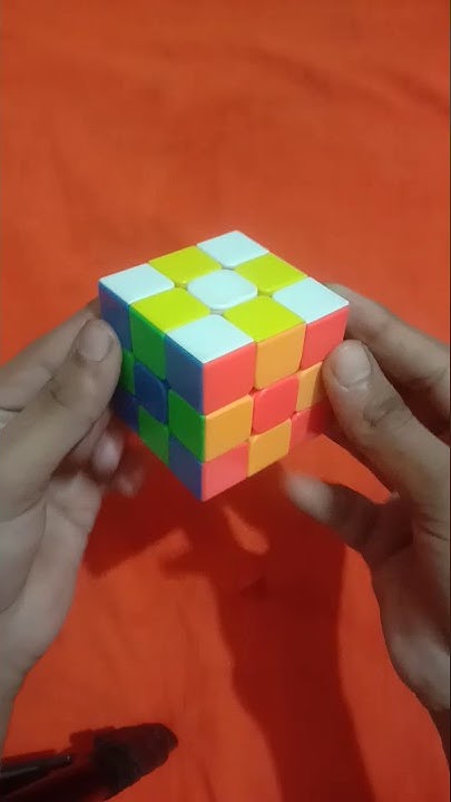 how to make chaker board pattern in cube #shorts - YouTube