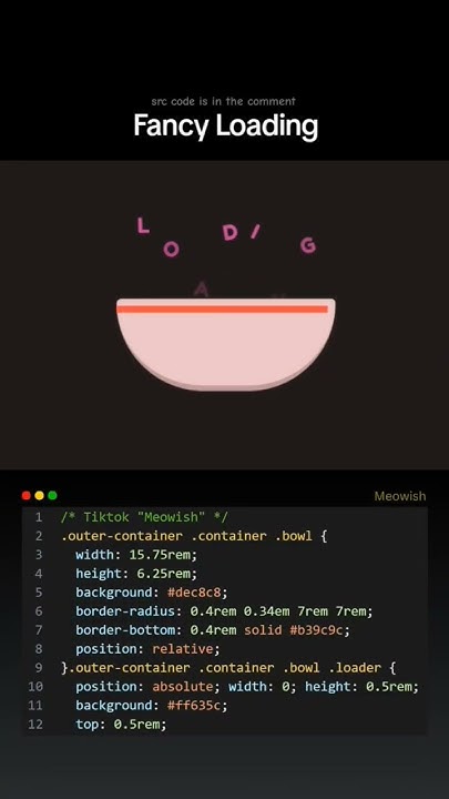 Save this, to use in your next project! #fyp #programming #loading#animation#htmlcss#javascript# ...