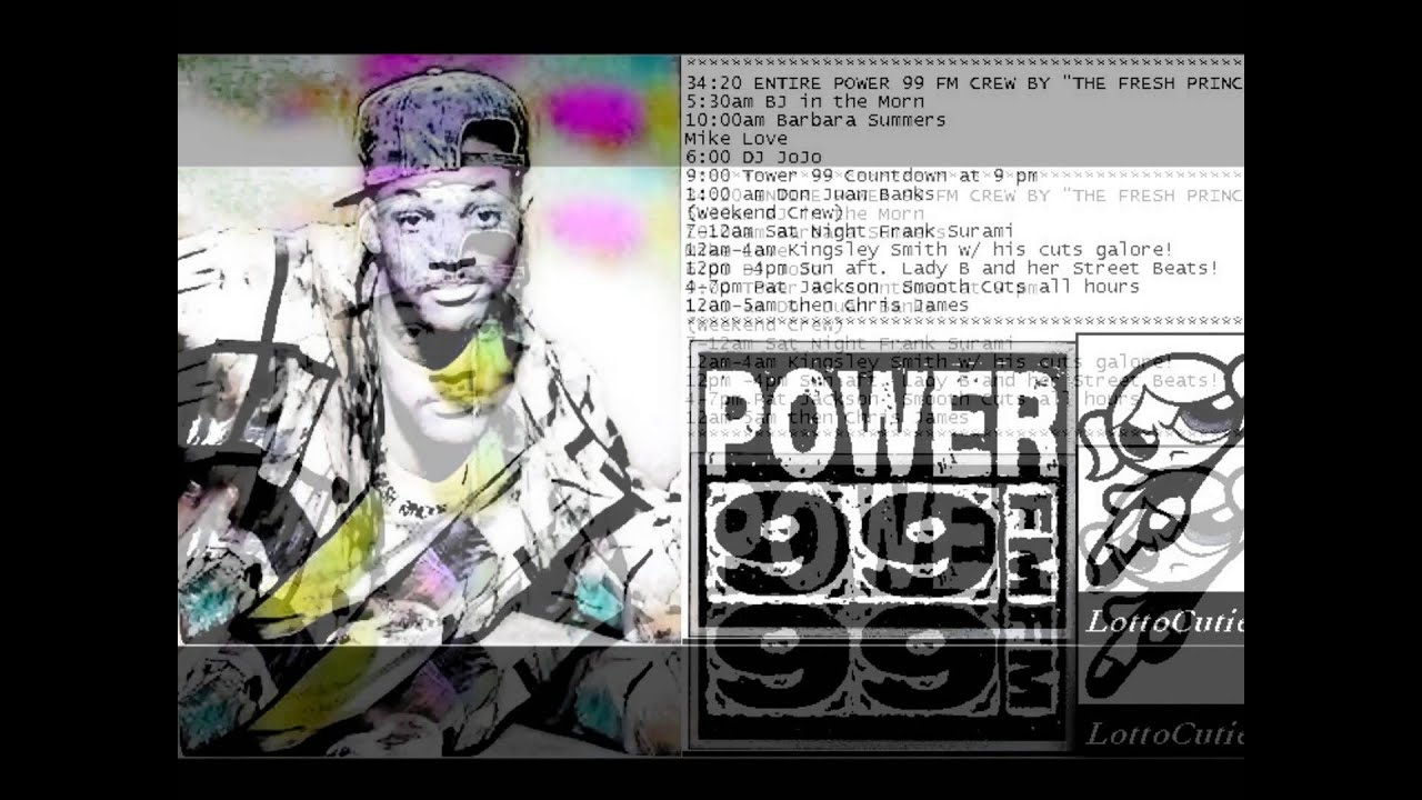 ENTIRE POWER 99 FM CREW BY THE FRESH PRINCE 1986 - YouTube