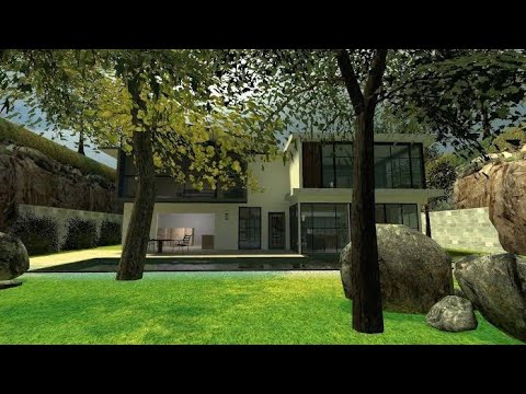gm_modern_house map a gmod map (Half-Life 2 Gunmod) - YouTube
