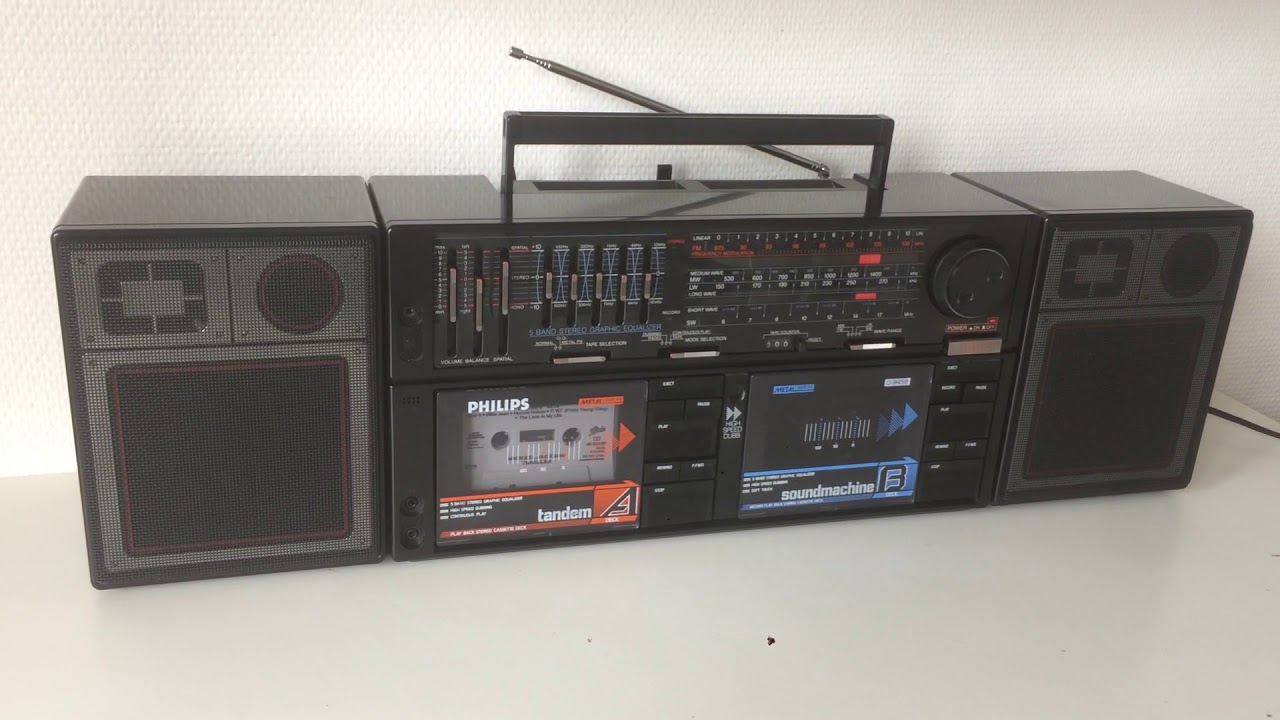 Boombox PHILIPS TANDEM D 8458 - YouTube