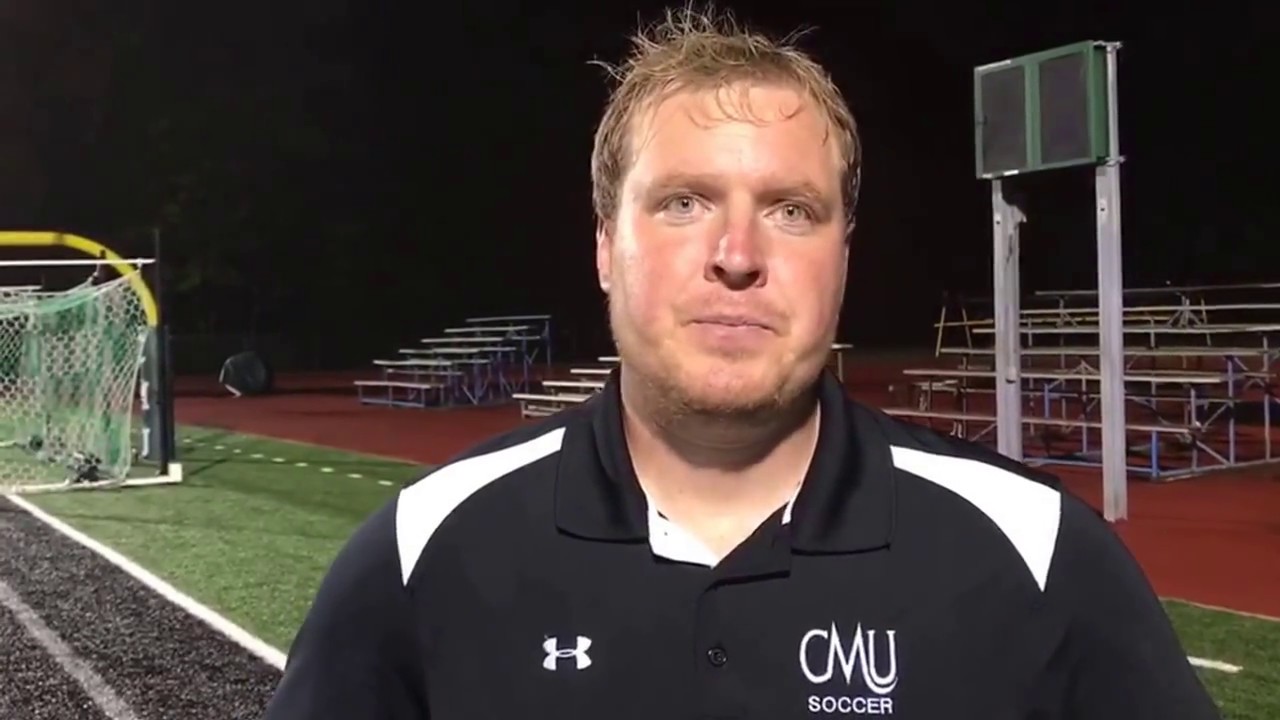 CMU Head Men's Soccer Alex Nichols following big win over Benedictine ...
