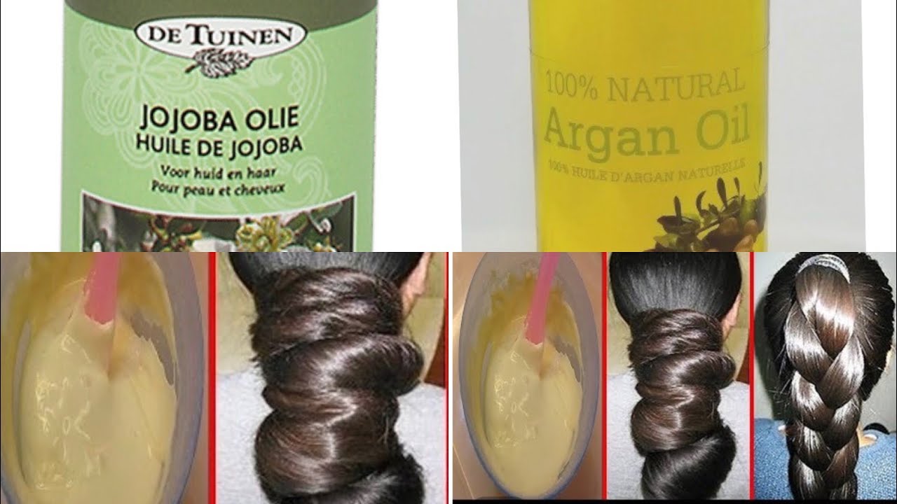 Argan oil iyo jojoba olie nafaqada Timaha - YouTube