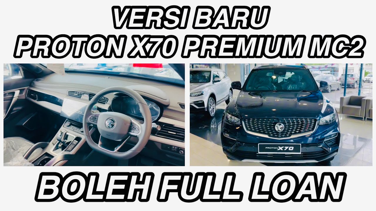 PROTON X70 PREMIUM MC2 VERSI BARU MARINE BLUE BIRU - YouTube