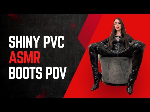 Relaxing PVC ASMR | Shiny Catsuit, Boots & Gloves