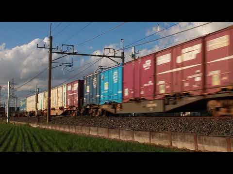 東北本線 3057列車 EH500牽引 - YouTube