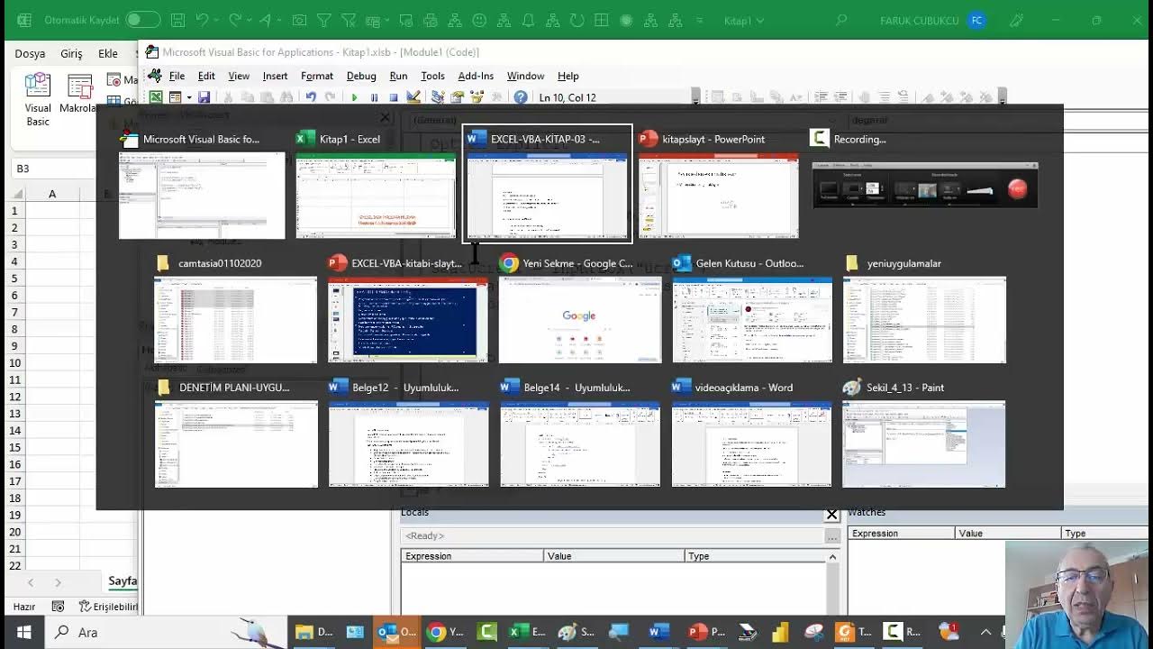EXCEL VBA PROGRAMLAMA Uygulama 3-4-Public Prosedür - YouTube