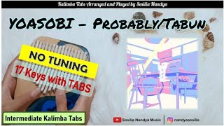 YOASOBI - Probably/Tabun (たぶん) | Kalimba Cover with Tabs | HLURU Blue ...