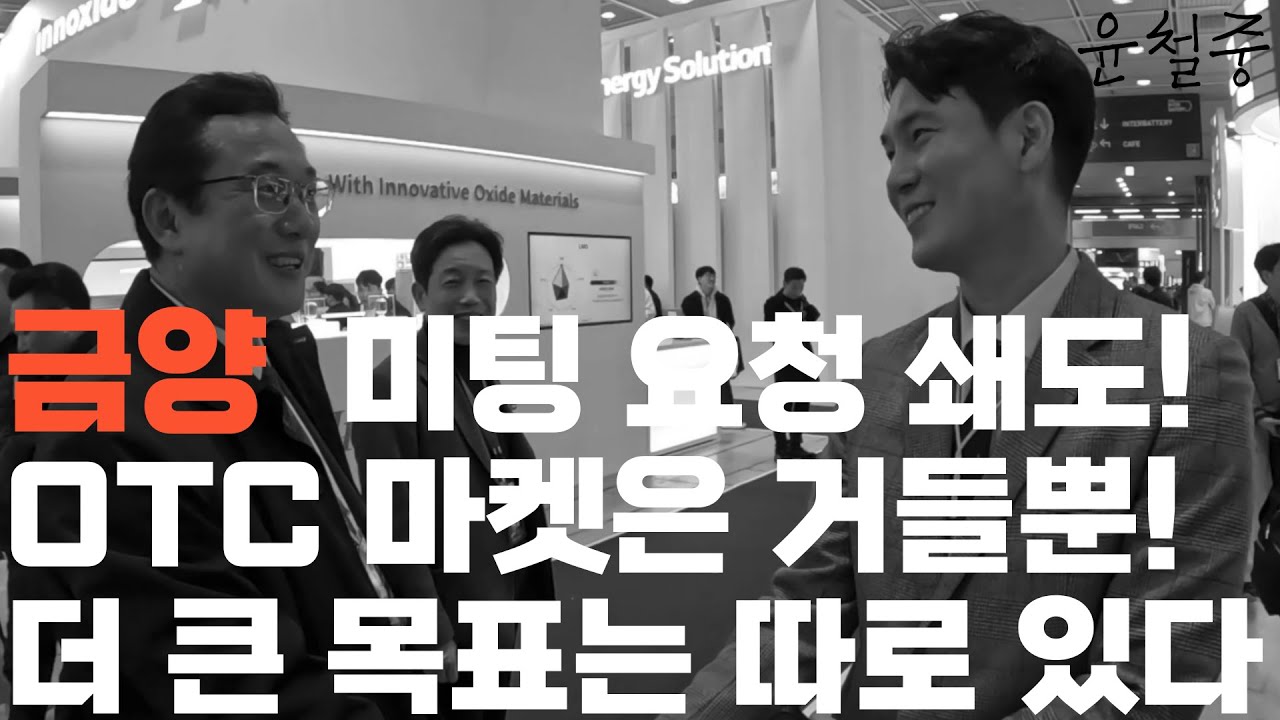 금양 Otc 마켓 상장 절차 이미 상당 부분 진행 투자자 확보를 위한 성공적인 행보 결코 우습게 보면 안됩니다 미국 배터리