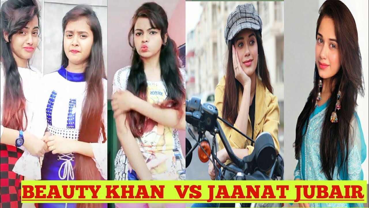 Jannat zubair vs beauty khan tiktok video | jannat zubair tiktok video ...