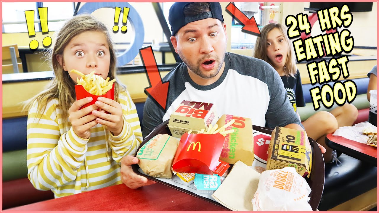 WE SPENT 24 HRS SURVIVING ONLY ON FAST FOOD YouTube we-spent-24-hrs-surviving-only-on-fast-food-youtube
