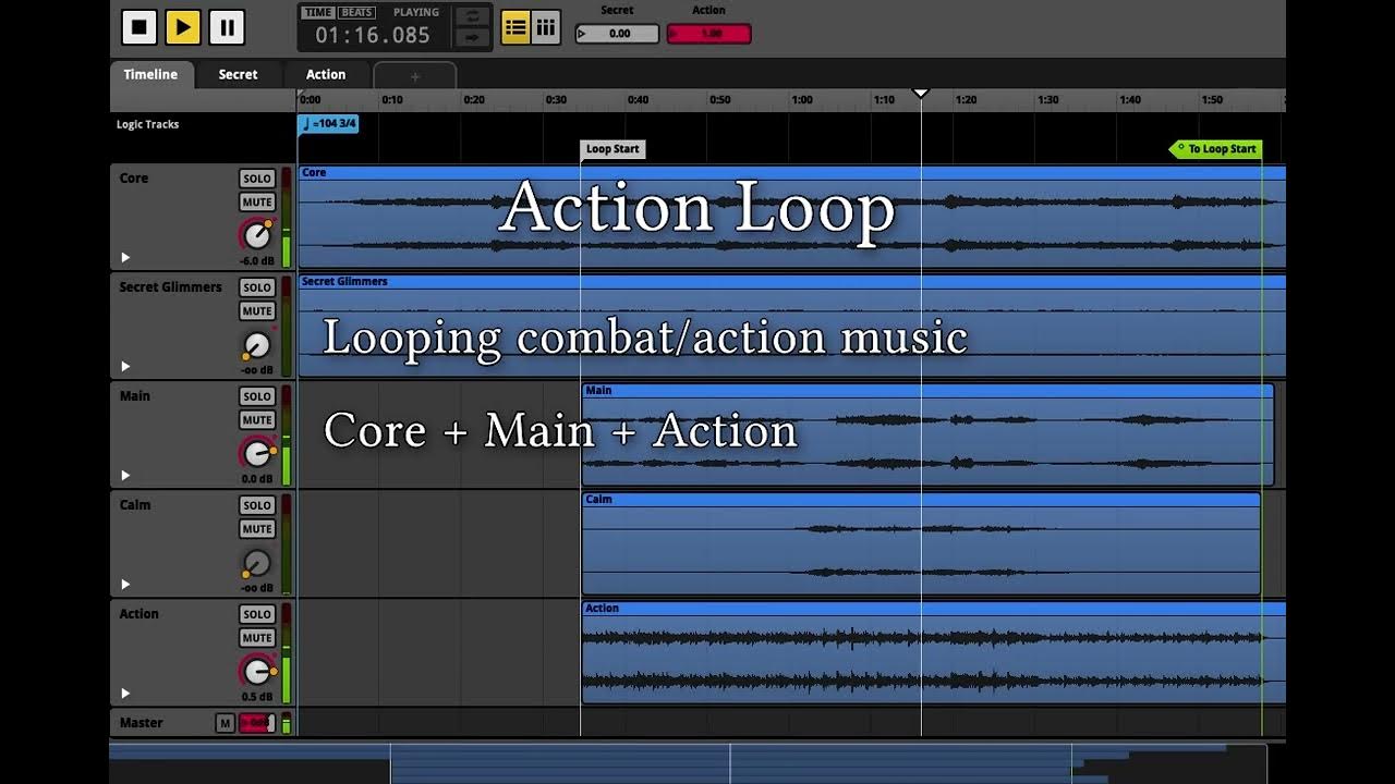 FMOD Adaptive Music Demo ("Moon-Mirror Pond") - YouTube