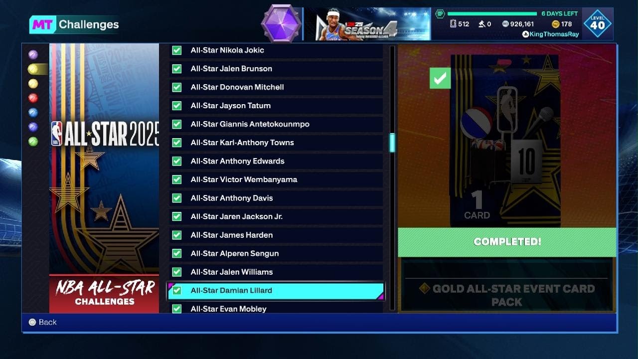 ALL Star Event in NBA 2K25 - YouTube