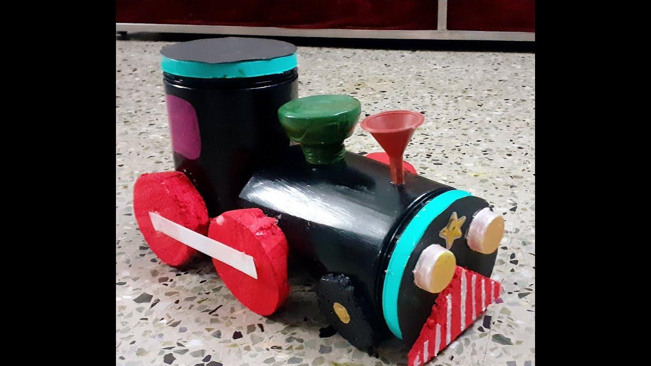 Steam engine | Craft with plastic bottles | Best out of waste | # ...