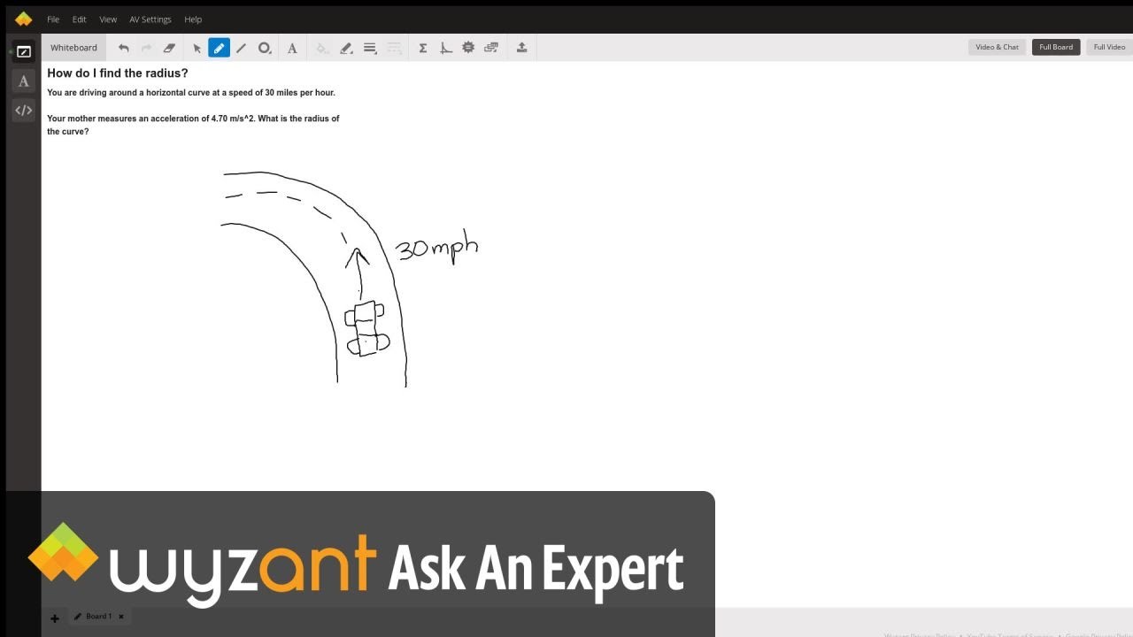 Calculating the Radius of a Turn - YouTube