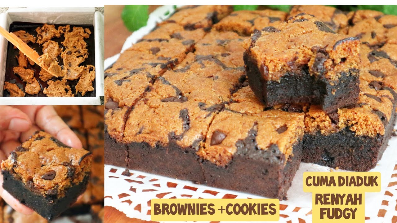 Satu Gigitan Dapat Brownies Dan Cookies Sekaligus//Mudah Dan Cepat ...