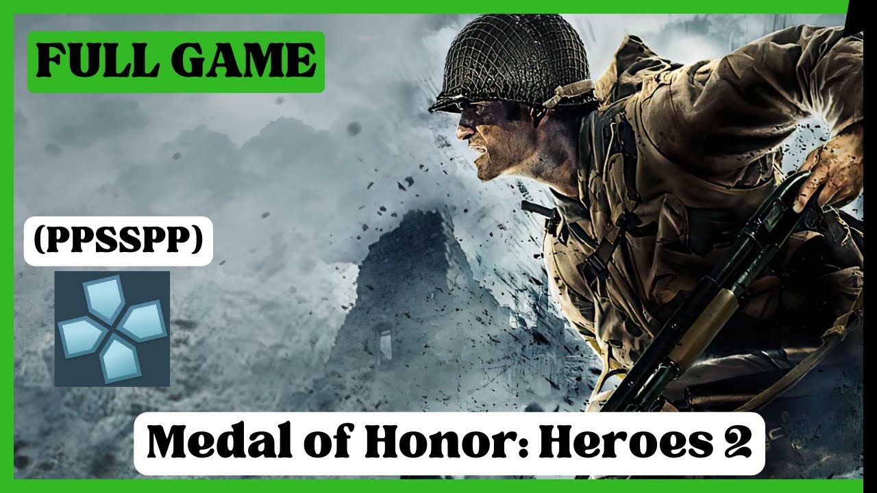 Medal of Honor: Heroes 2 - FULL GAME Playthrough (PPSSPP) - No ...