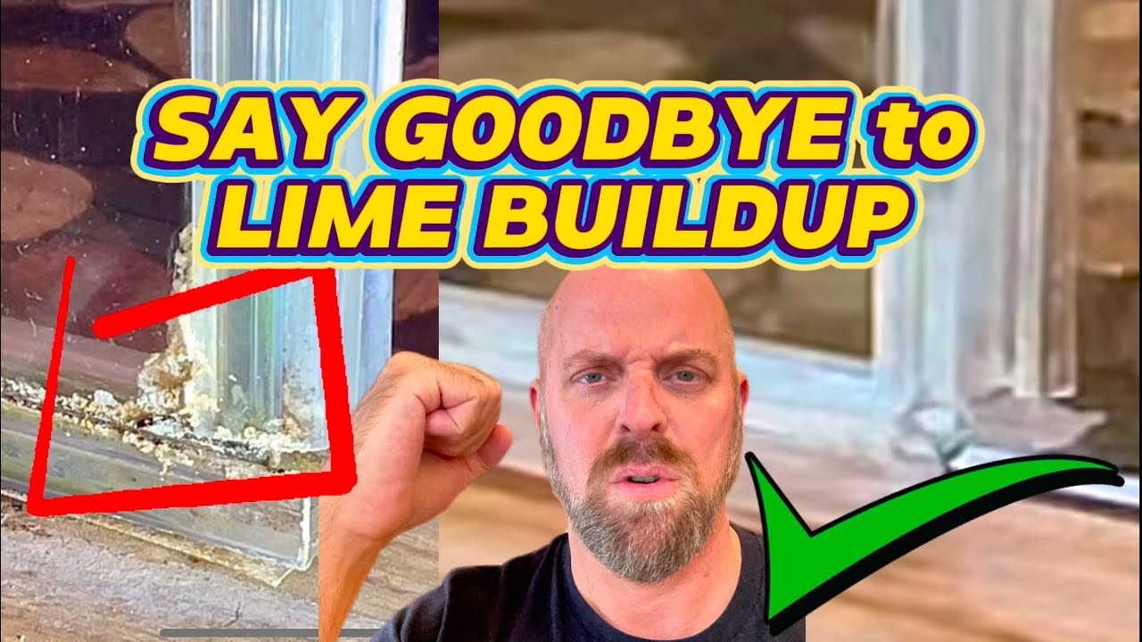 Say Goodbye to Lime Buildup: Shower Door Cleaning Trick! - YouTube