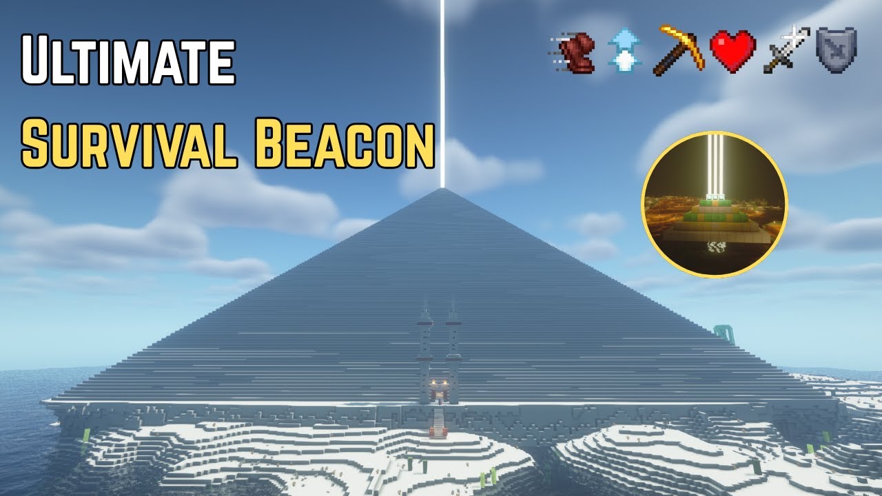 I Built the Ultimate Beacon in Survival Minecraft - YouTube