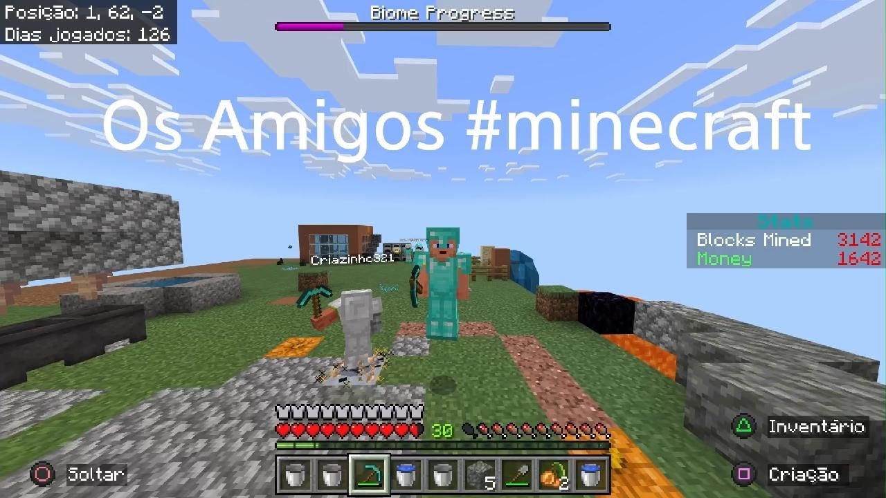 Minecraft Um bloco 2 #8 Com os Amigos - YouTube