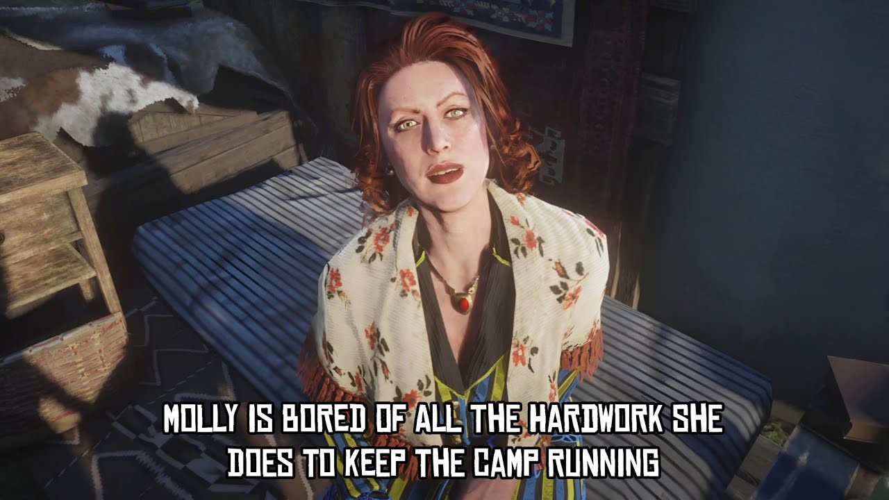 Molly is "Finally Bored" of all the work she does for the camp | Rdr2 ...
