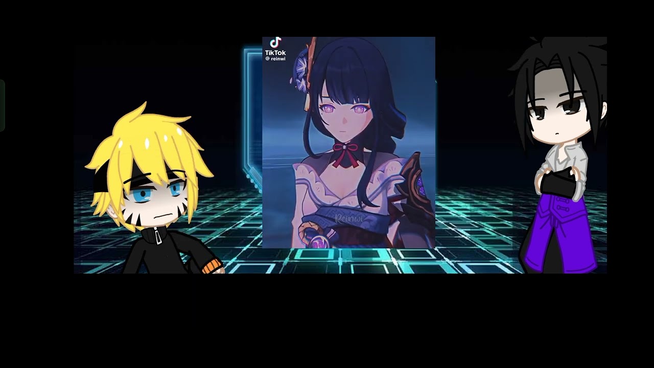 Naruto & Sasuke react to Sakura as Raiden Ei || Naruto x Genshin Impact ...