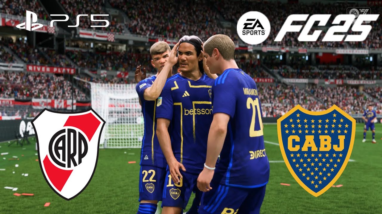 [FC25]Jugando Liga Argentina River Plate vs Boca Juniors Gameplay sin ...