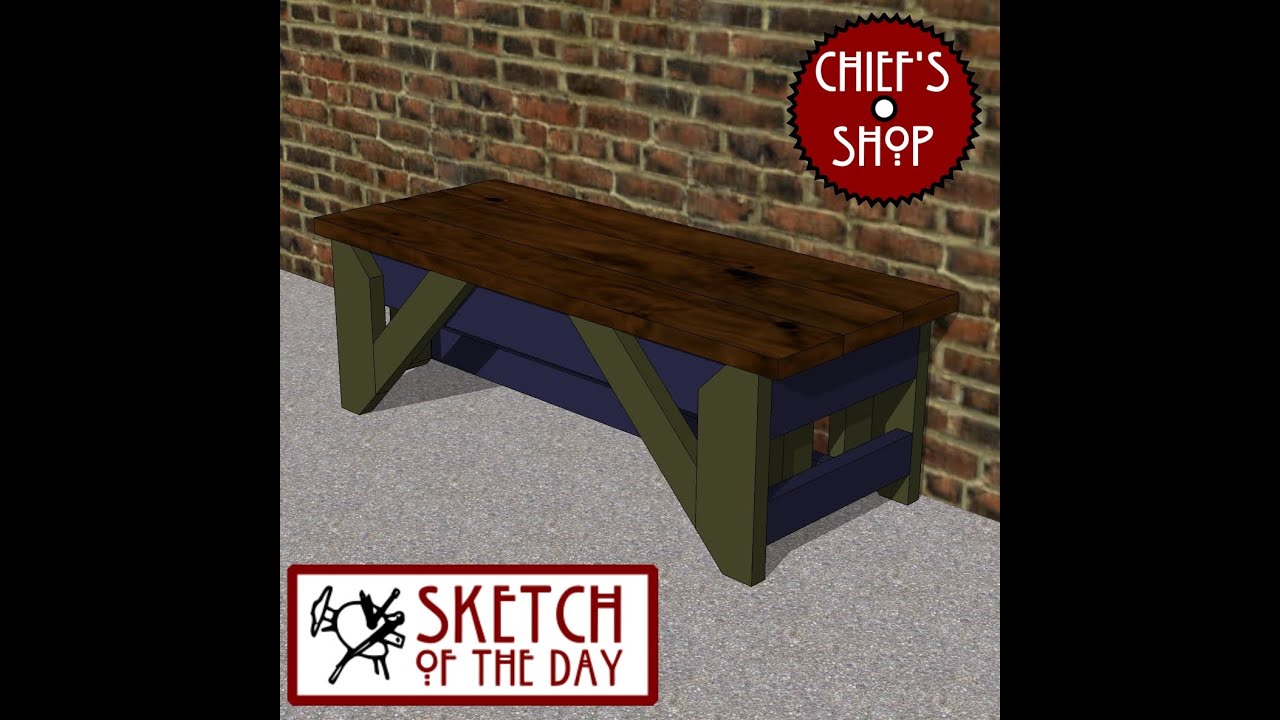 Chief's Shop Sketch of the Day: Storefront Bench - YouTube
